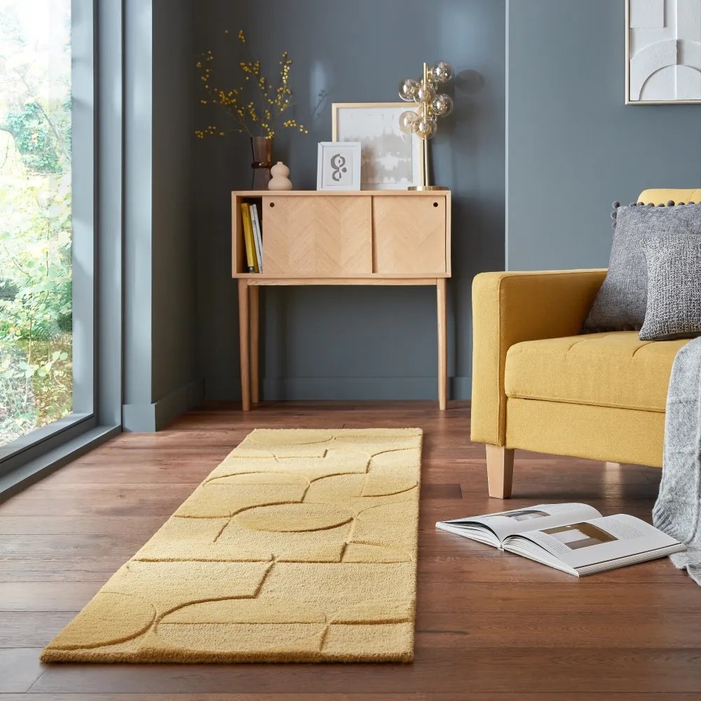 Behúň Moderno Gigi Ochre, 60x230, žltá, chodba / predsieň, Flair Rugs