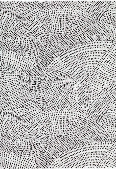 Osta, Kusový koberec Ink 46307/AF100, 160x230, černobílá, obývací pokoj