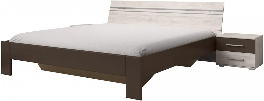 Manželská postel s nočními stolky Bertol, LTD