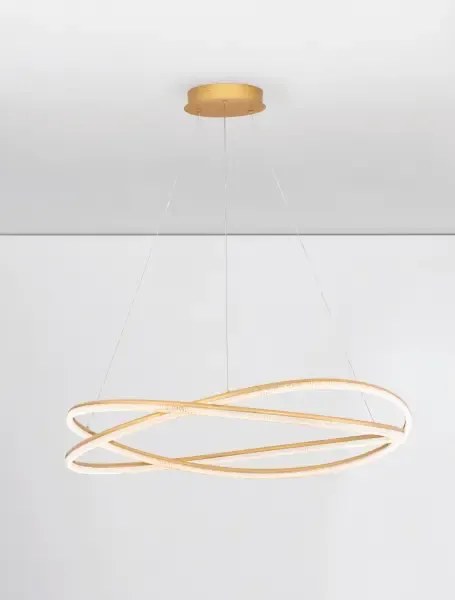 Designový lustr Ophelia zlatá