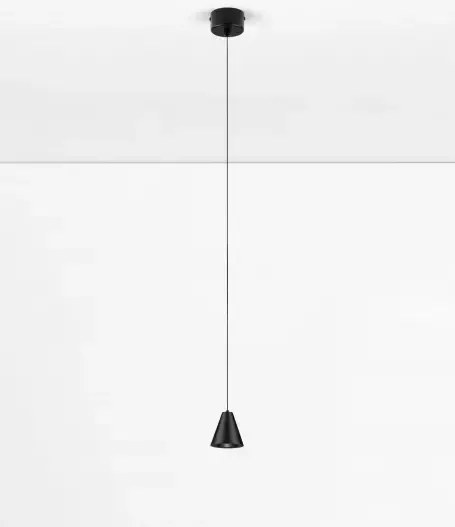 LED černá moderní svítilna Irmos