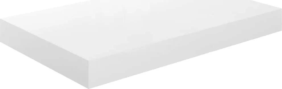 vidaXL Plovoucí nástěnná police 40 x 23 x 3,8 cm MDF [323742] Barva: bílá s vysokým leskem