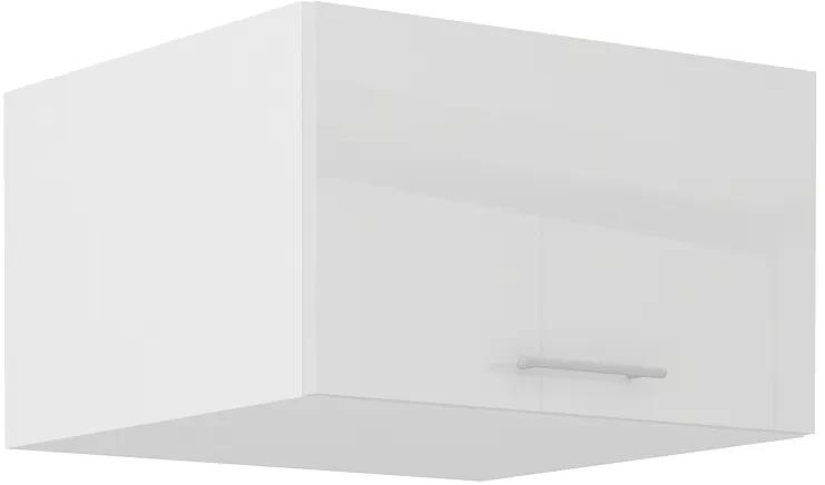 STL 60 cm skříňka horní jednodveřová (hloubka 57 cm) LARA Barevné provedení: Bílá / Cappucino lesk