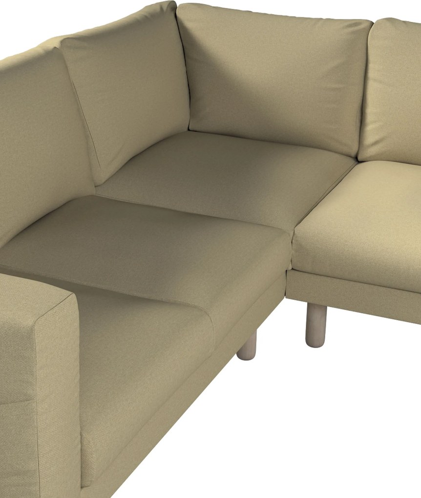 Potah na pohovku IKEA Norsborg rohová 4-místná barva zelená látka pletený vzor
