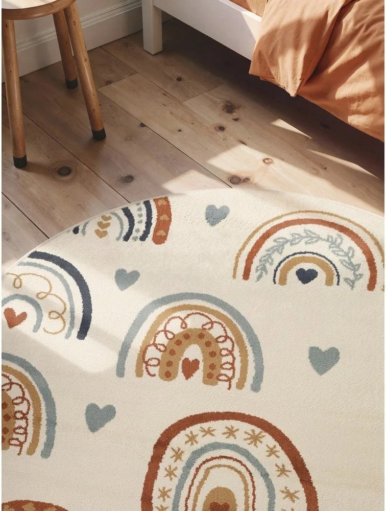 Krémový dětský koberec ø160 cm Bowie – Hanse Home