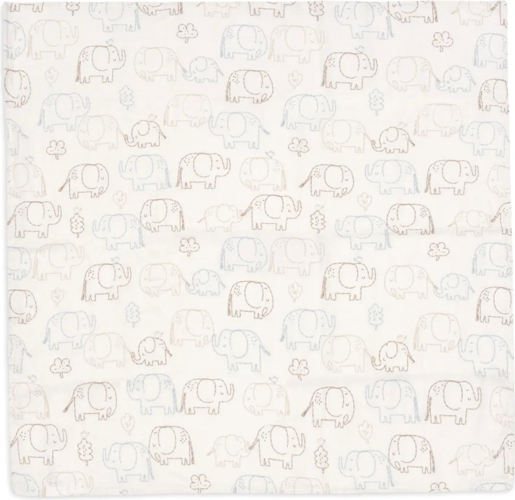Jollein Pleny 3 ks 70x70 cm Elephant Tales