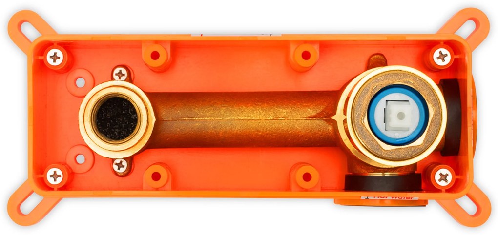 Rea Lungo, umyvadlová podomítková baterie + BOX, zlatá matná, REA-B8652