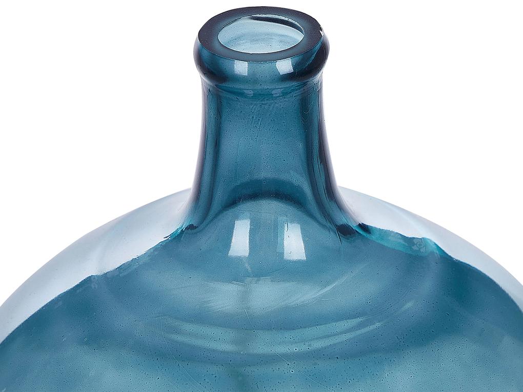 Sklo Dekorativní váza 31 Modrá CHAPPATHI Beliani