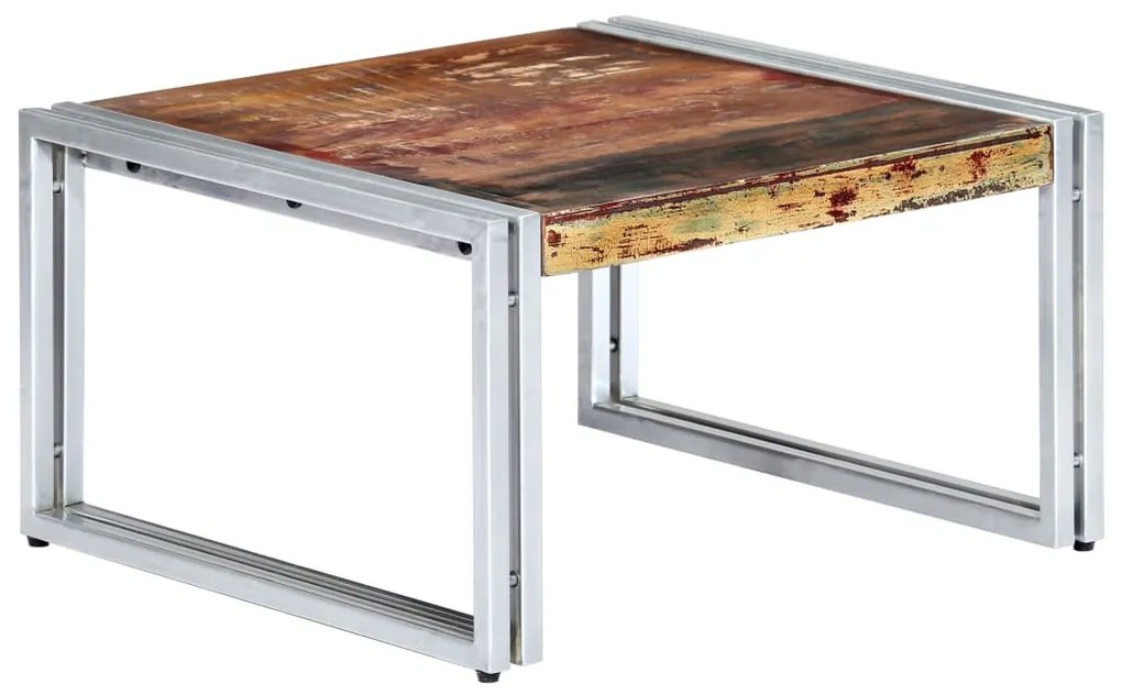 Konferenční stolek 60 x 60 x 35 cm masivní recyklované dřevo - Default Title