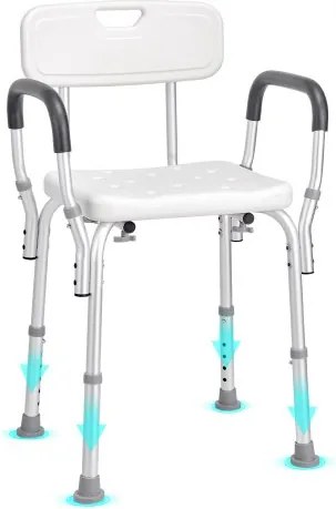 sprchové křeslo, sedátko do sprchy s opěradlem – 402B