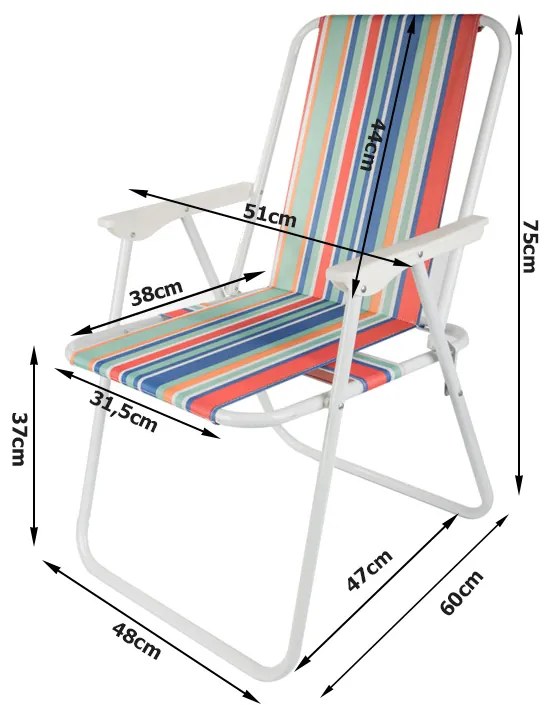 Verk Group Skládací židle plážová plážová zahrada lehká pro kempování stan