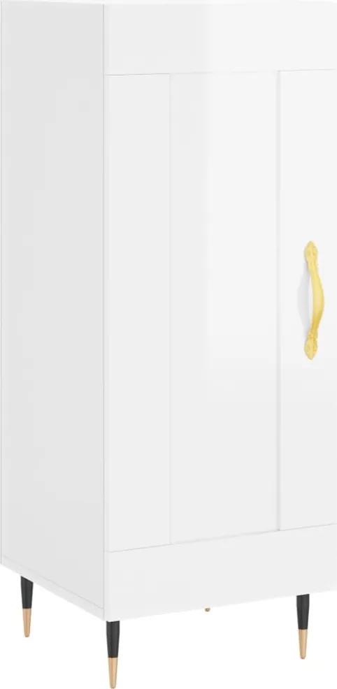 vidaXL Skříň highboard 34,5 x 34 x 180 cm kompozitní dřevo [3200435] Barva: kouřový dub