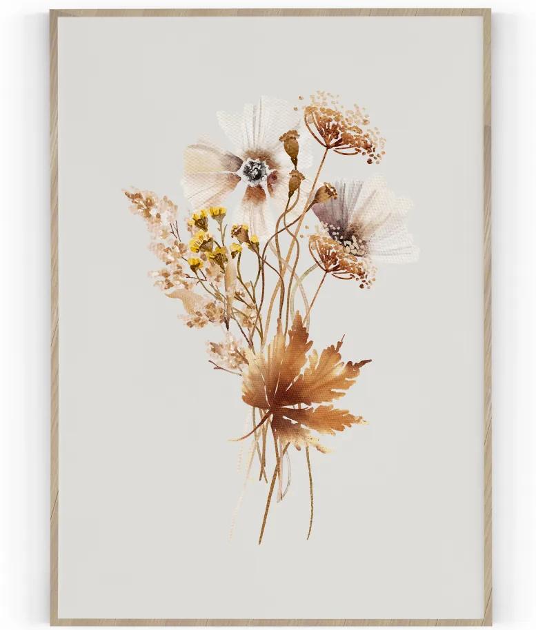Plakát / Obraz Květina Samolepící plátno A4 - 21 x 29,7 cm