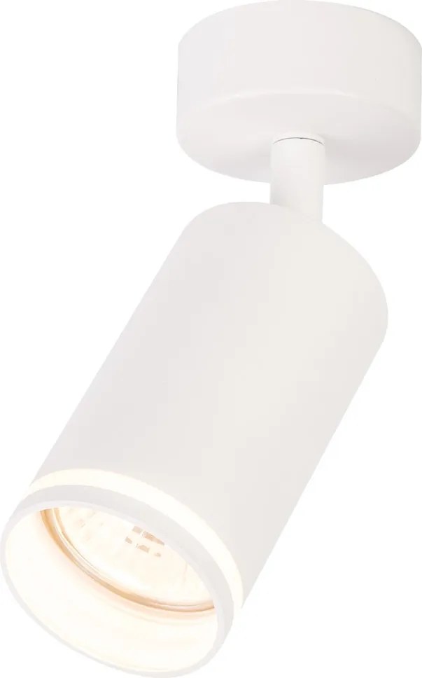 Bodové svítidlo Pipe Ring, 1x bílé kovové stínítko, w