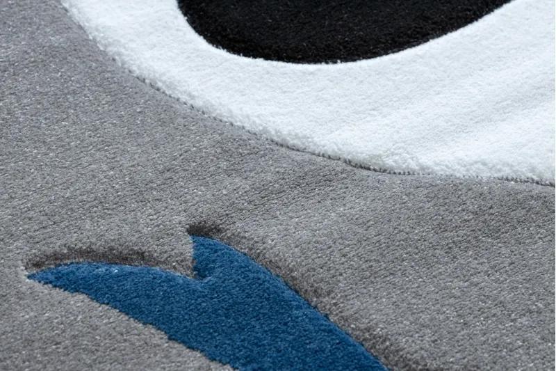 Dywany Łuszczów Dětský kusový koberec Petit Panda grey - 140x190 cm