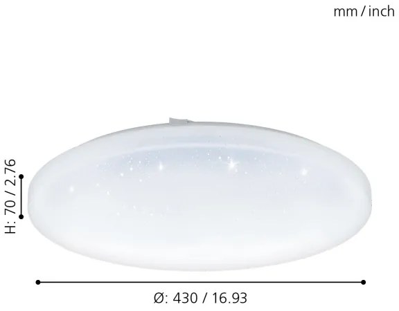 Eglo 97879 - LED Stropní svítidlo FRANIA-S LED/33,5W/230V