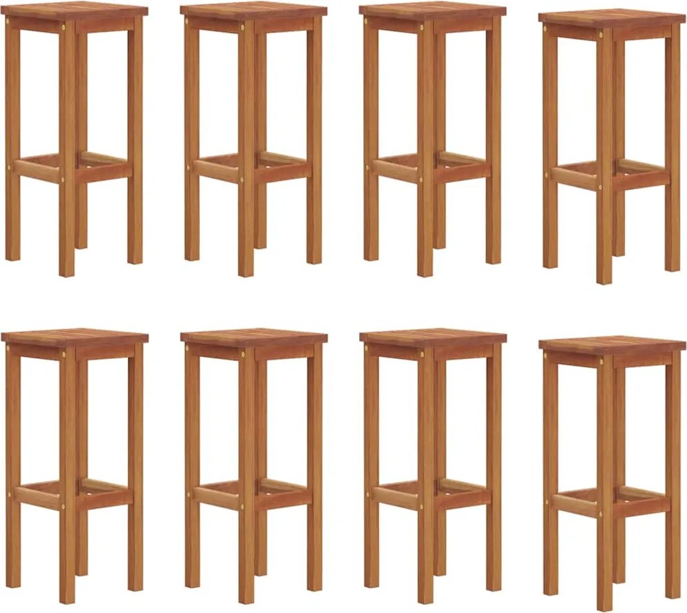 9dílný zahradní barový set masivní akáciové dřevo 3116023