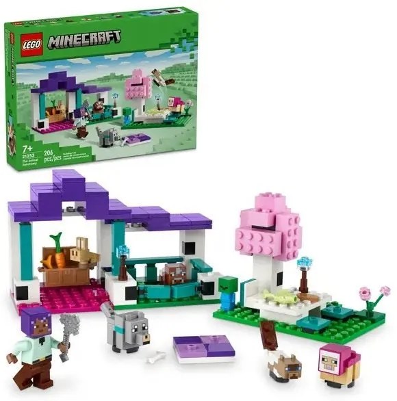 Lego stavebnice lego® minecraft® 21253 útulek pro zvířata