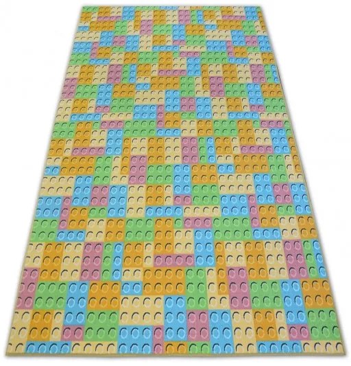 Dětský kusový koberec LEGO zelený