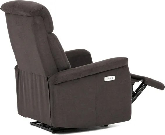 Polohovací křeslo hnědé elektrické TV-925 BR2