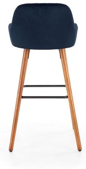 HALMAR H93 barová židle tmavě modrá