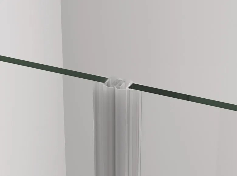 Sanswiss CADURA CA2C dvoukřídlé sprchové dveře 110 cm Profil: Bílá, Sklo: Screen 87