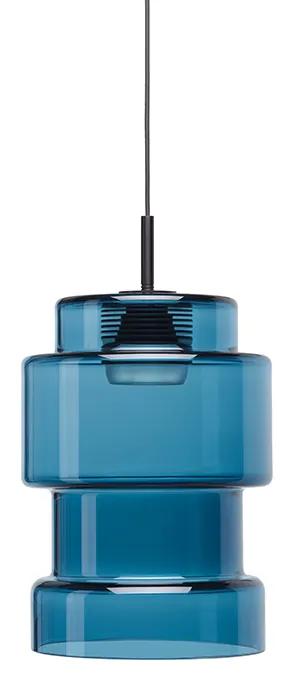 Elegantní závěsné svítidlo z ručně foukaného skla Axle S LED Barva: Modrá, Délka kabelu: 2000 mm, Stmívání: Stmívatelné DALI