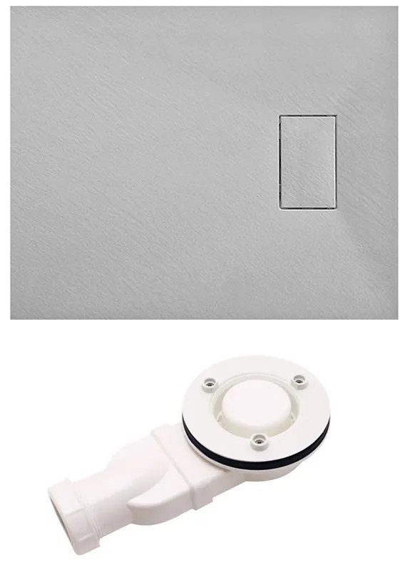 BPS-koupelny Obdélníková akrylátová sprchová vanička HYD-OSV-JUKO 120x70 šedá