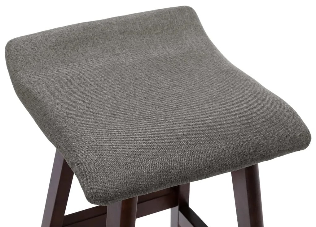 Barové židle 2 ks tmavě šedé textil - Default Title
