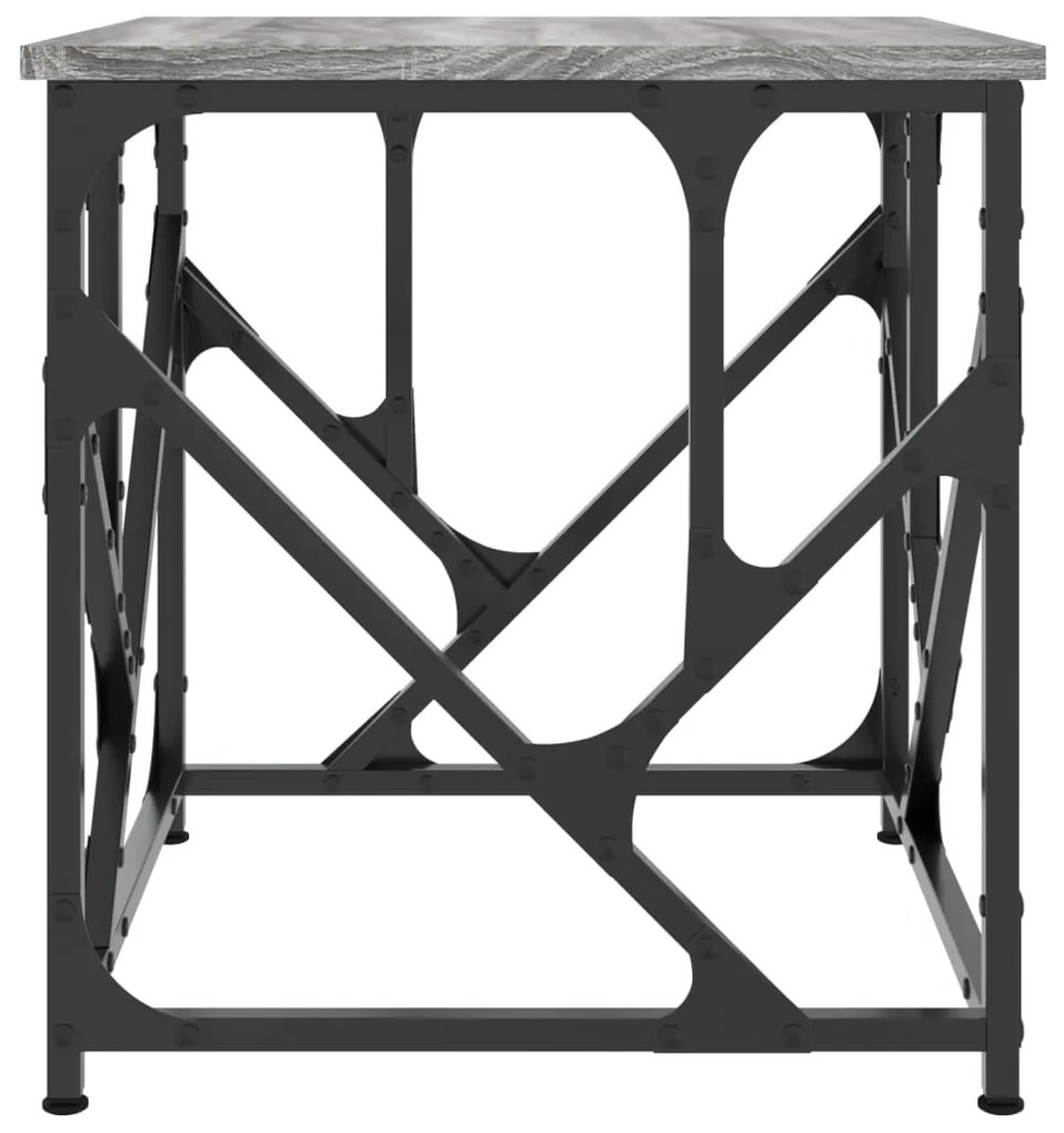 Konferenční stolek šedý sonoma 45x45x47,5 cm kompozitní dřevo - Default Title