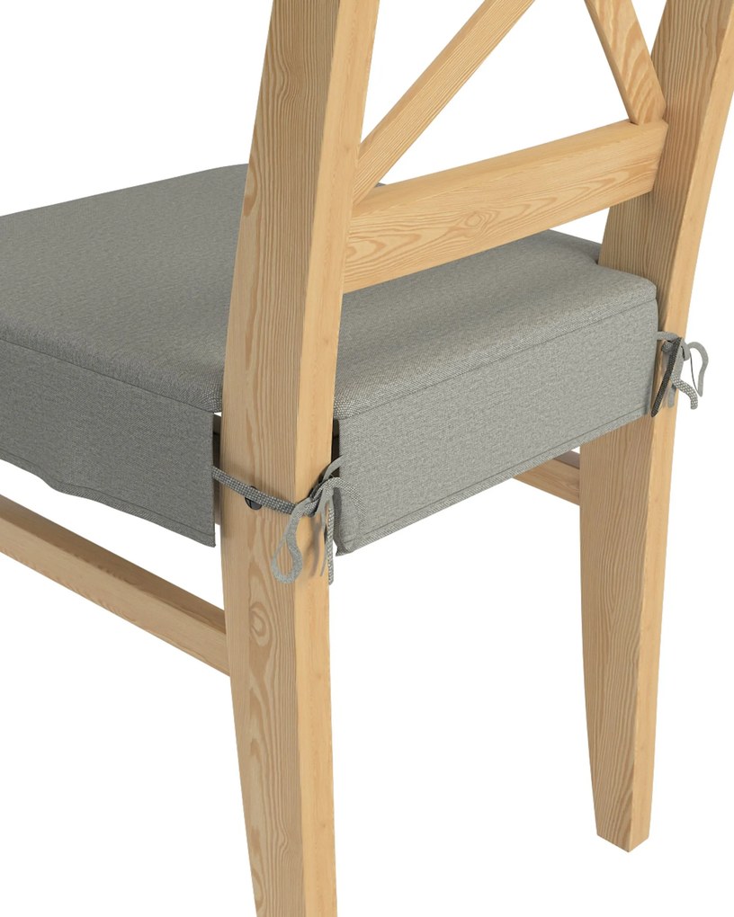 Sedák na židli IKEA Ingolf barva šedá látka pletený vzor
