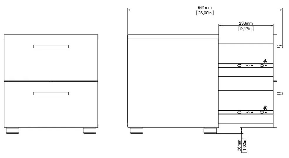 Tvilum Noční stolek Pedro 070 dub sonoma/bílý lesk