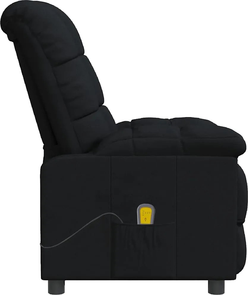 Masážní křeslo černé textil 289808