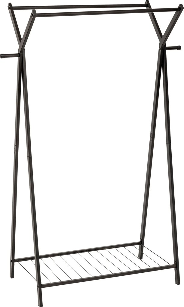 Dvojitý kovový věšák na oblečení METTY, 98 x 43,5 x 145 cm