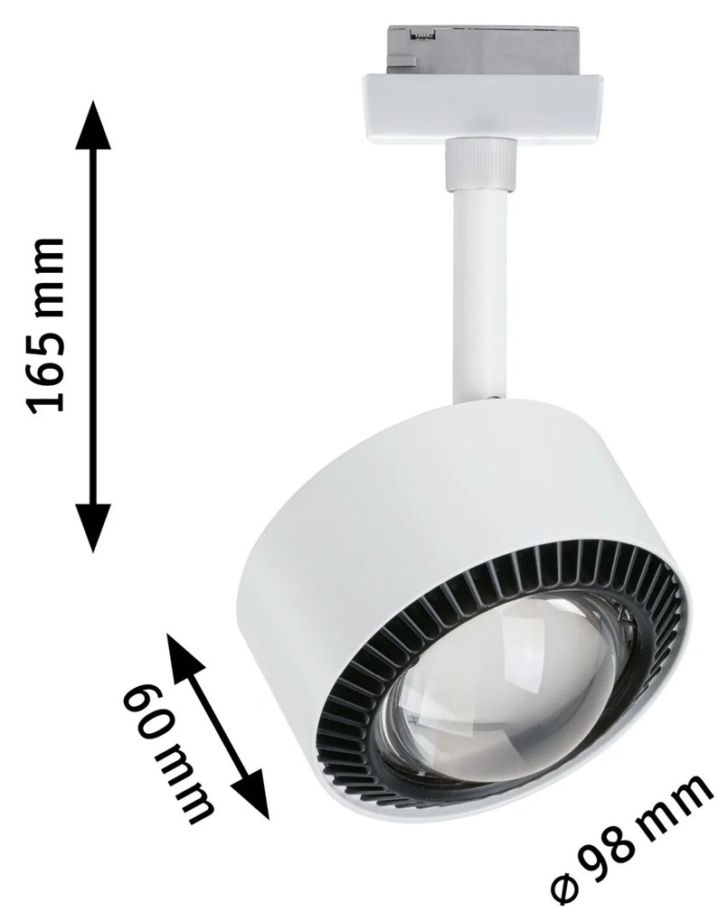 Paulmann 95395 Aldan, spot pro Urail systém, 9W LED 2700K stmívatelné, bílá, výška 17cm