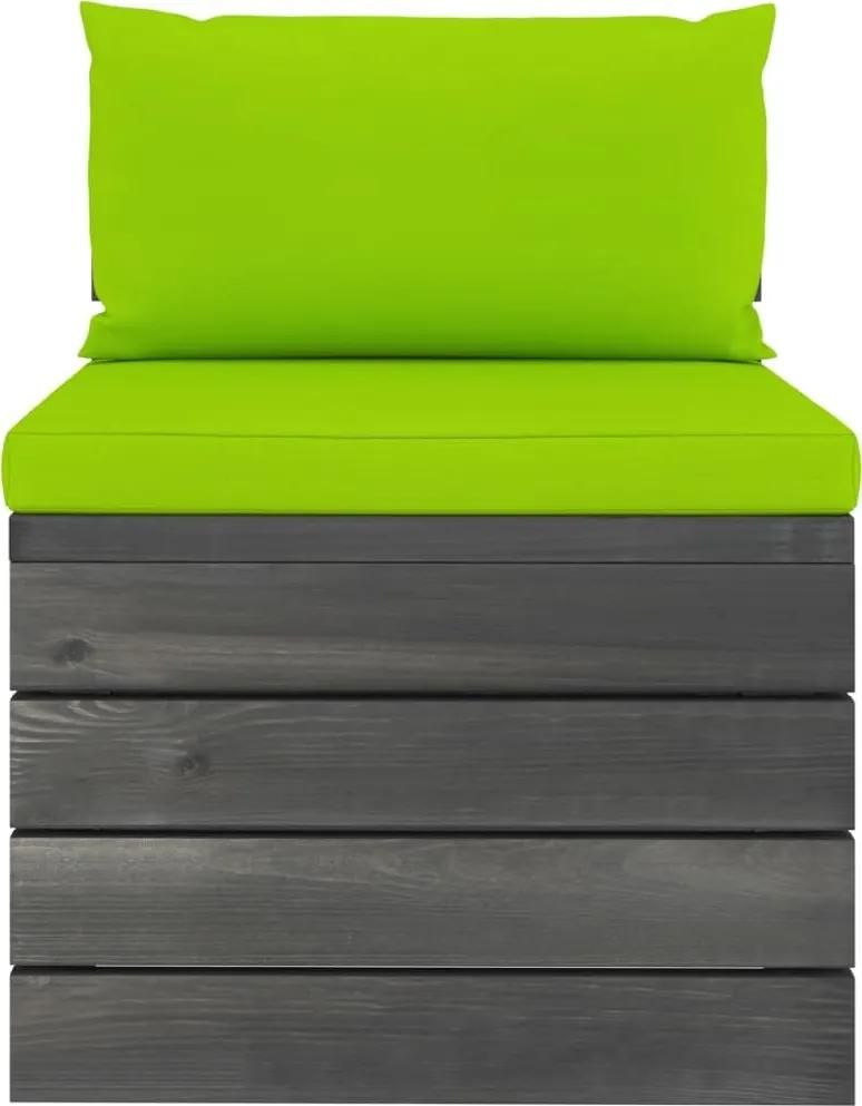 vidaXL 6dílná zahradní sedací souprava z palet + podušky borové dřevo [3061910] Barva: Šedá