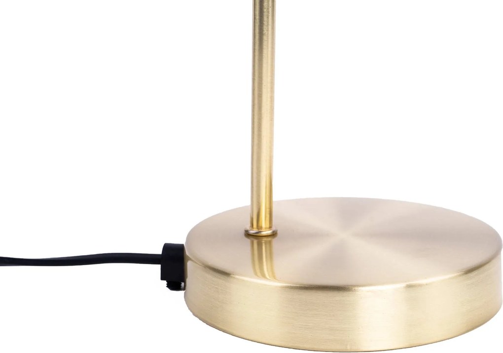 Stolní lampa KELI, kovová stolní lampa, zlatá stolní lampa, 46 cm