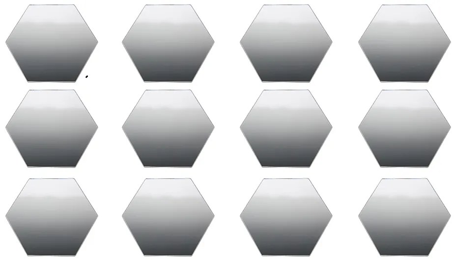 Živá Zeď Samolepicí zrcadlové dekorace Hexagon