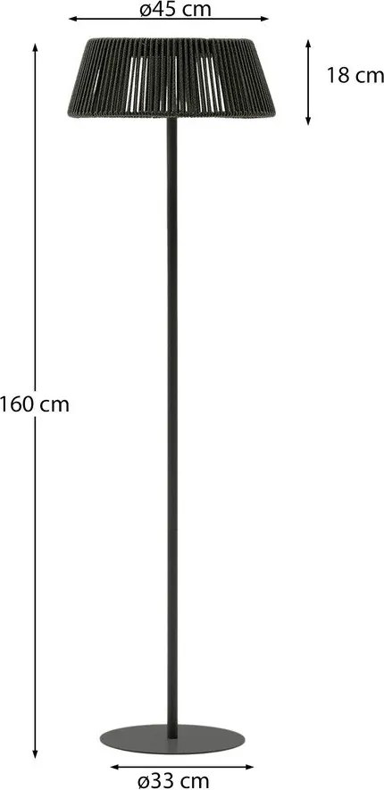 LED stolní /přenosné solární venkovní svítidlo ø 33 cm Aldet – Kave Home