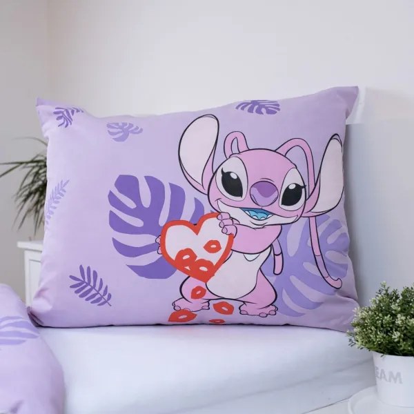 Jerry Fabrics Povlečení Lilo a Stitch Kiss 140x200,70x90 cm