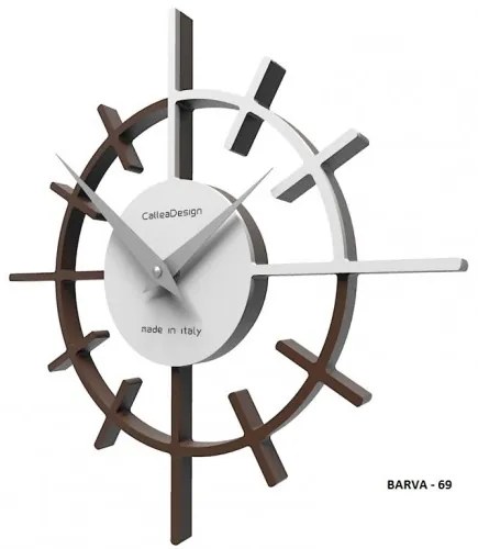 Designové hodiny 10-018 CalleaDesign Crosshair 29cm (více barevných variant) Barva zelená oliva-54