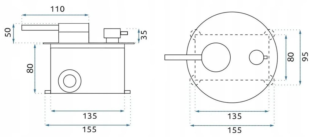Rea Foss, podomítková sprchová souprava + instalační systém BOX, měděná matná, REA-P5649