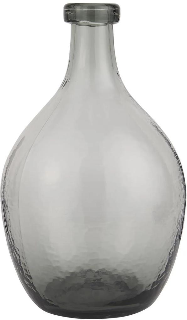 IB LAURSEN Skleněná váza Balloon Grey 36 cm, šedá barva, sklo