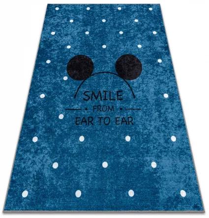 Dywany Luszczow Dětský kusový koberec JUNIOR 52244.801 pratelný  Mickey Mouse pro děti protiskluz, modrý Rozměr koberce: 160 x 220 cm