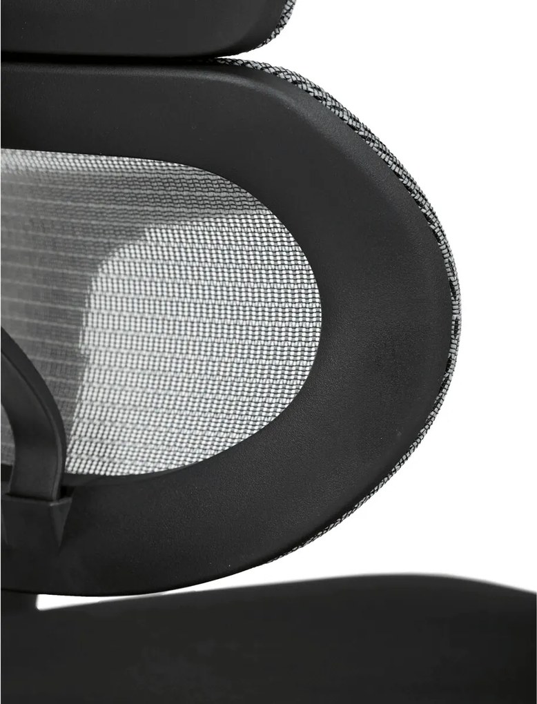 Ergonomická kancelářská židle LEXON - šedá síťovina