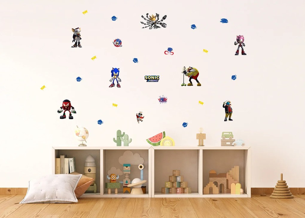 Dětská samolepka na zeď Sonic | 42.5 x 65 cm | DDK1677
