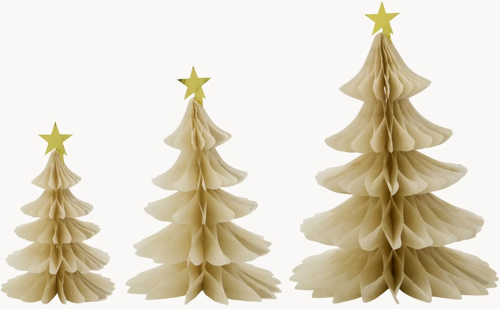 Sada ručně vyrobených vánočních ozdob Tree, 3 díly