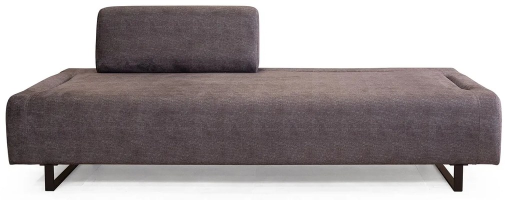 Rozkládací sedačka s odkládacím stolkem Vinaya 220 cm antracitová