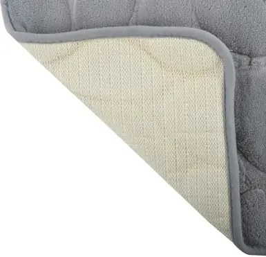 MSV PEBBLES koupelnová předložka 40 x 60 cm šedá / Polyester, PU pěna