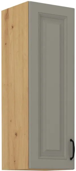 Kuchyňská skříňka Stilo 30 G-90 1F korpus dub artisan, dvířka světle šedá CLAY